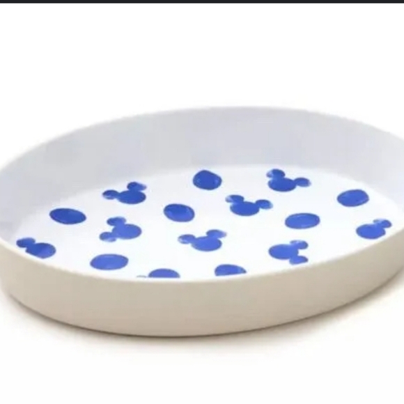 Kitchen | Nwt Sunset Beach Blue Ceramic Oval Casserole Tray Disney ...
